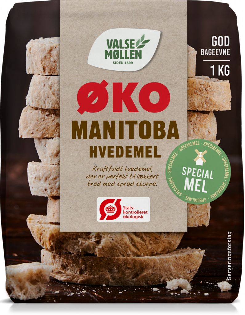 Økologisk manitoba hvedemel | God bageevne | Valsemøllen