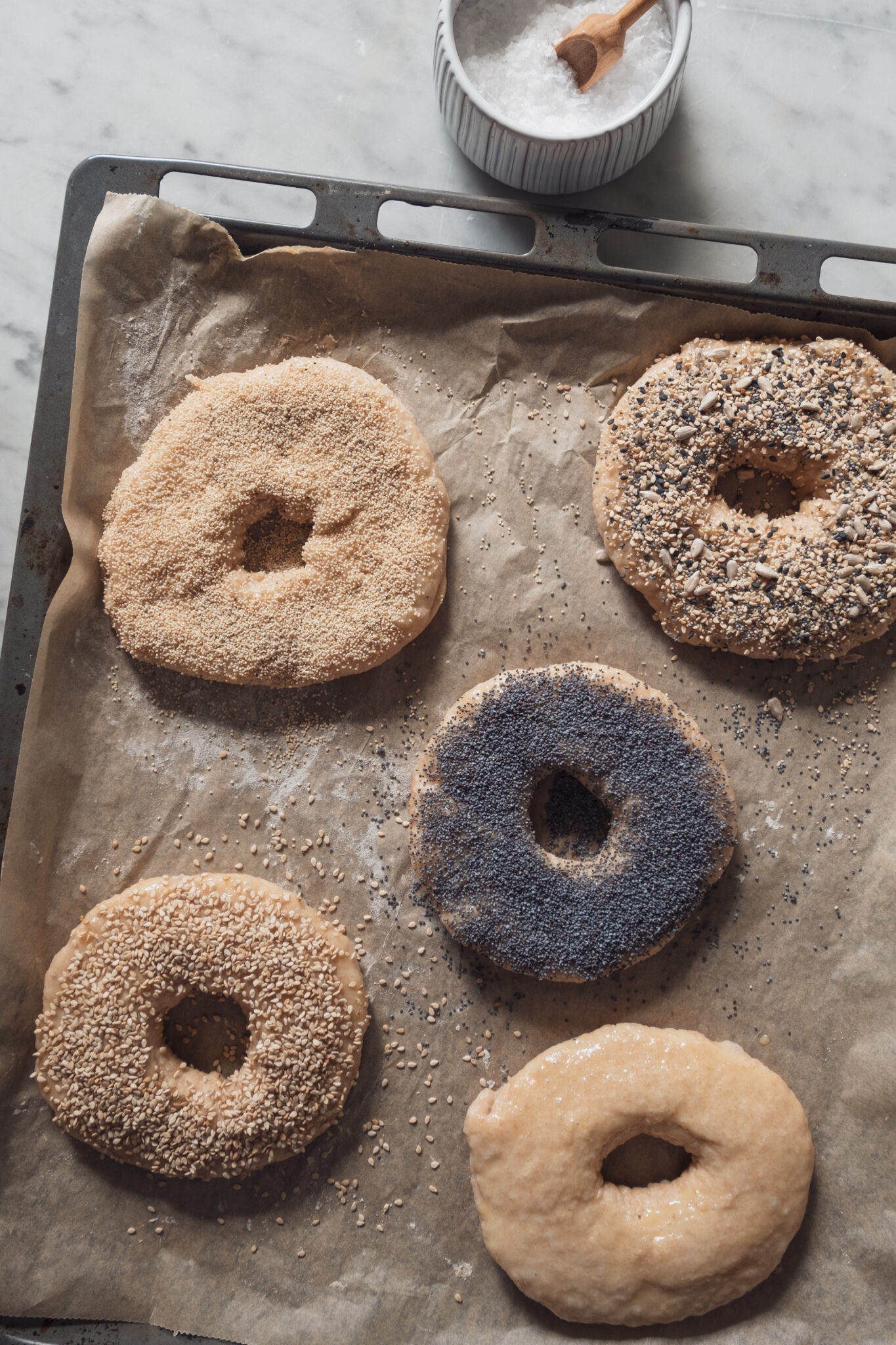 Bagels med fuldkorn | Nem opskrift | Lækkert fuldkornsbrød