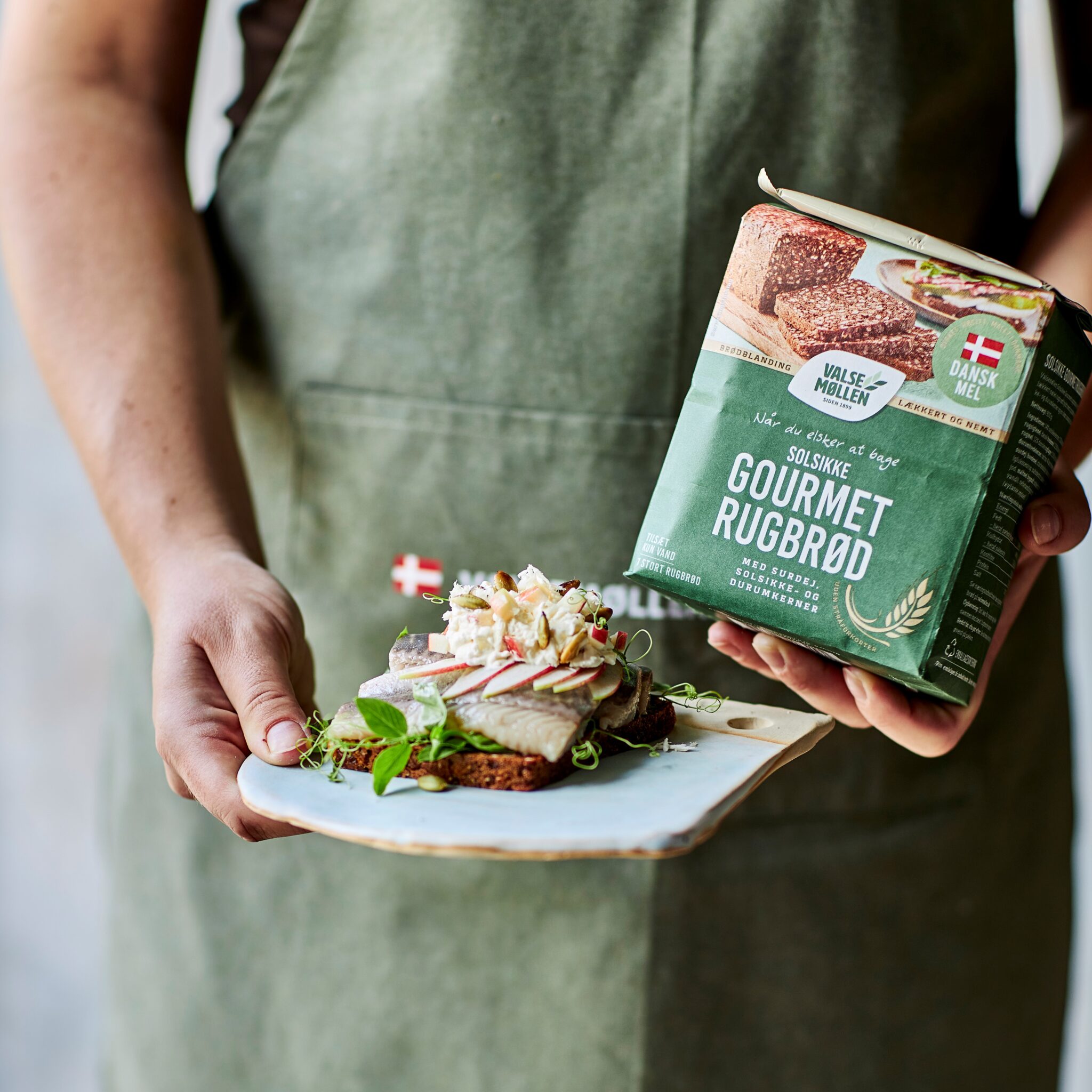 Nem gourmet sildemad med Valsemøllen Solsikke Gourmetrugbrød