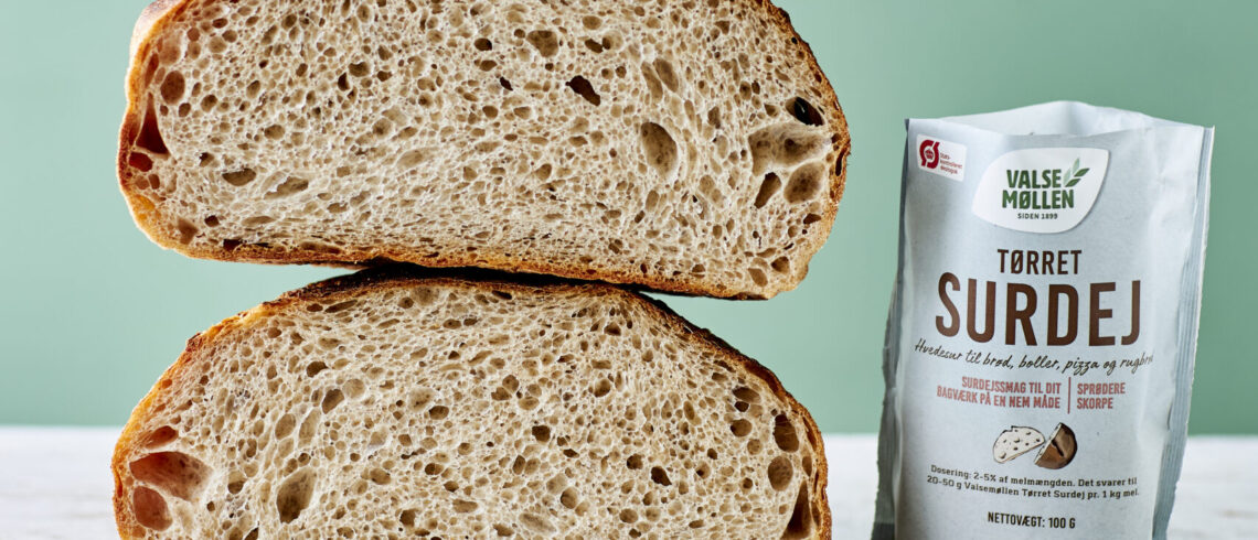 Økologisk surdejsbrød med tørret surdej